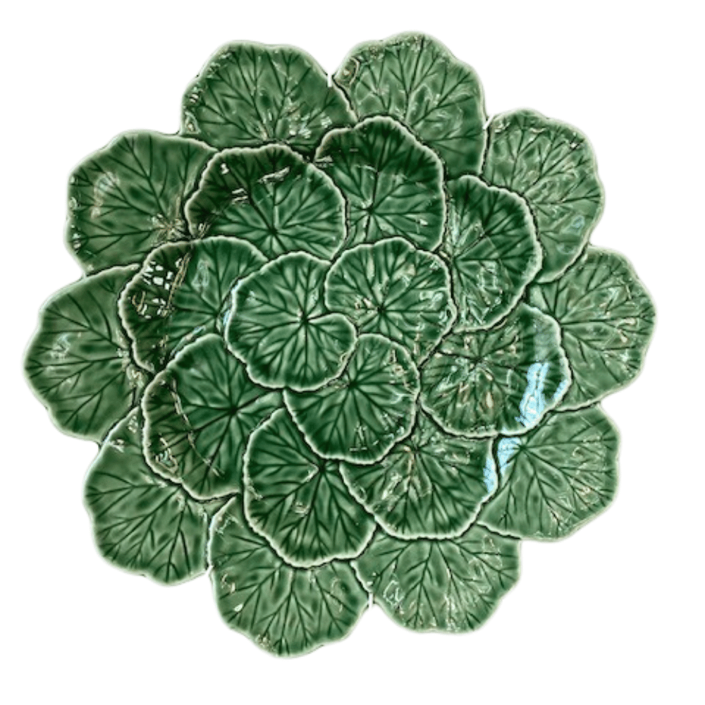 Bordallo Pinheiro - Geranium Leaf Platter/33cm/Green | NZ – Mint at ...